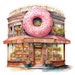 Watercolor Donut Bakery Clipart Bakery Shop 10 Clipart - Etsy