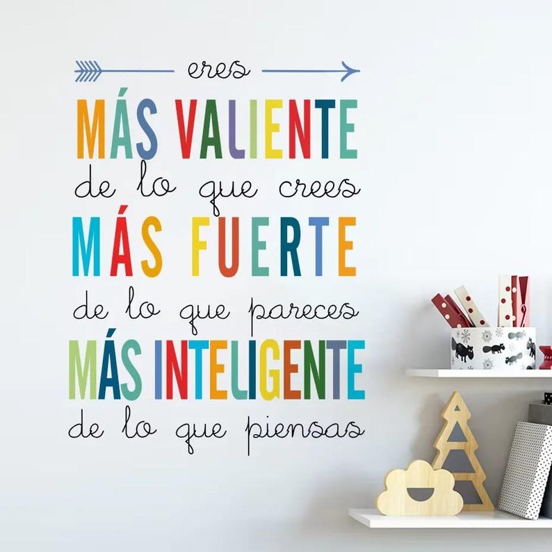 Spanish Inspirational Wall Stickers – Motivational Quotes for Therapy ...
