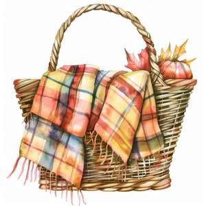 12 Cozy Fall Blanket Clipart PNG Bundle, Hello Fall Png Designs ...