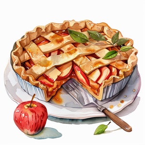 12 Apple Pie Clipart, High Quality Pngs, Nursery Art | Card Making ...
