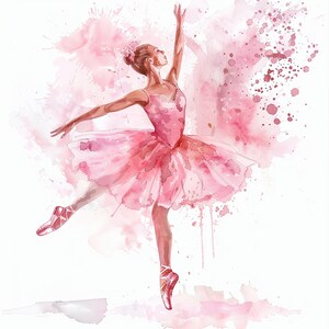 Little Ballerinas Clipart Bundle, Ballet Clipart Bundle, Set of 12 ...