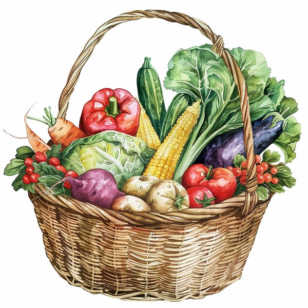 Vegetable Basket - Etsy