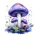 20 Mushroom Watercolor Clipart, Watercolor Forest Art Fantasy Clipart ...