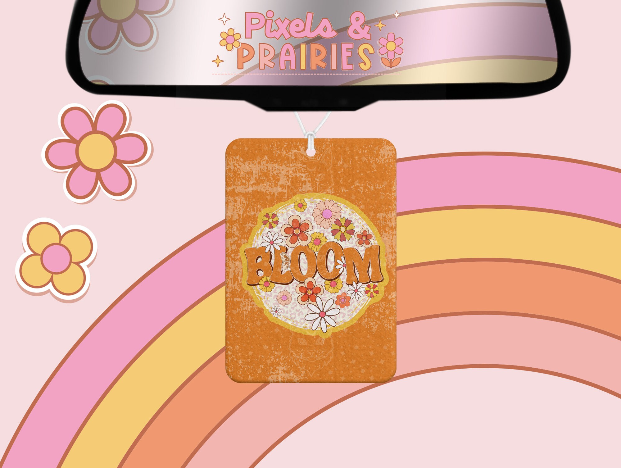 Retro Felt Freshie, Funny Boho Air Freshener, Hippie Car Accessories ...