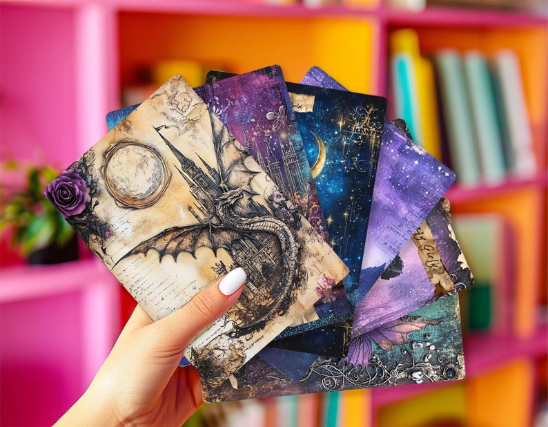 Kindle Case Insert, Fantasy Glitter Laminated E-reader Sticker ...