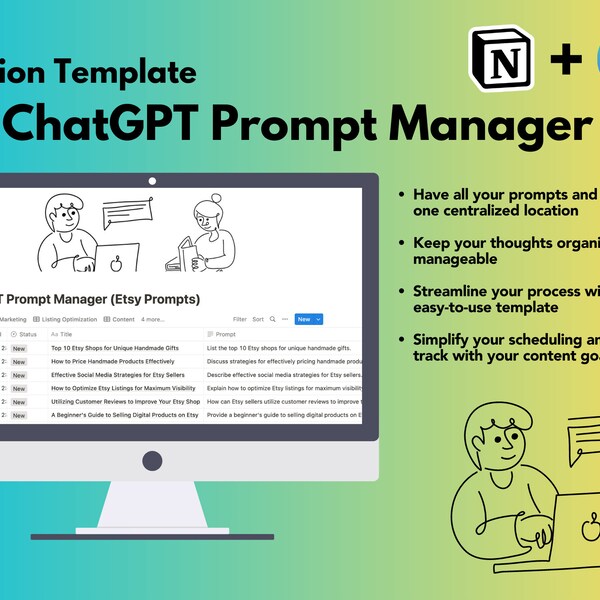 Prompt Notion Template - Etsy