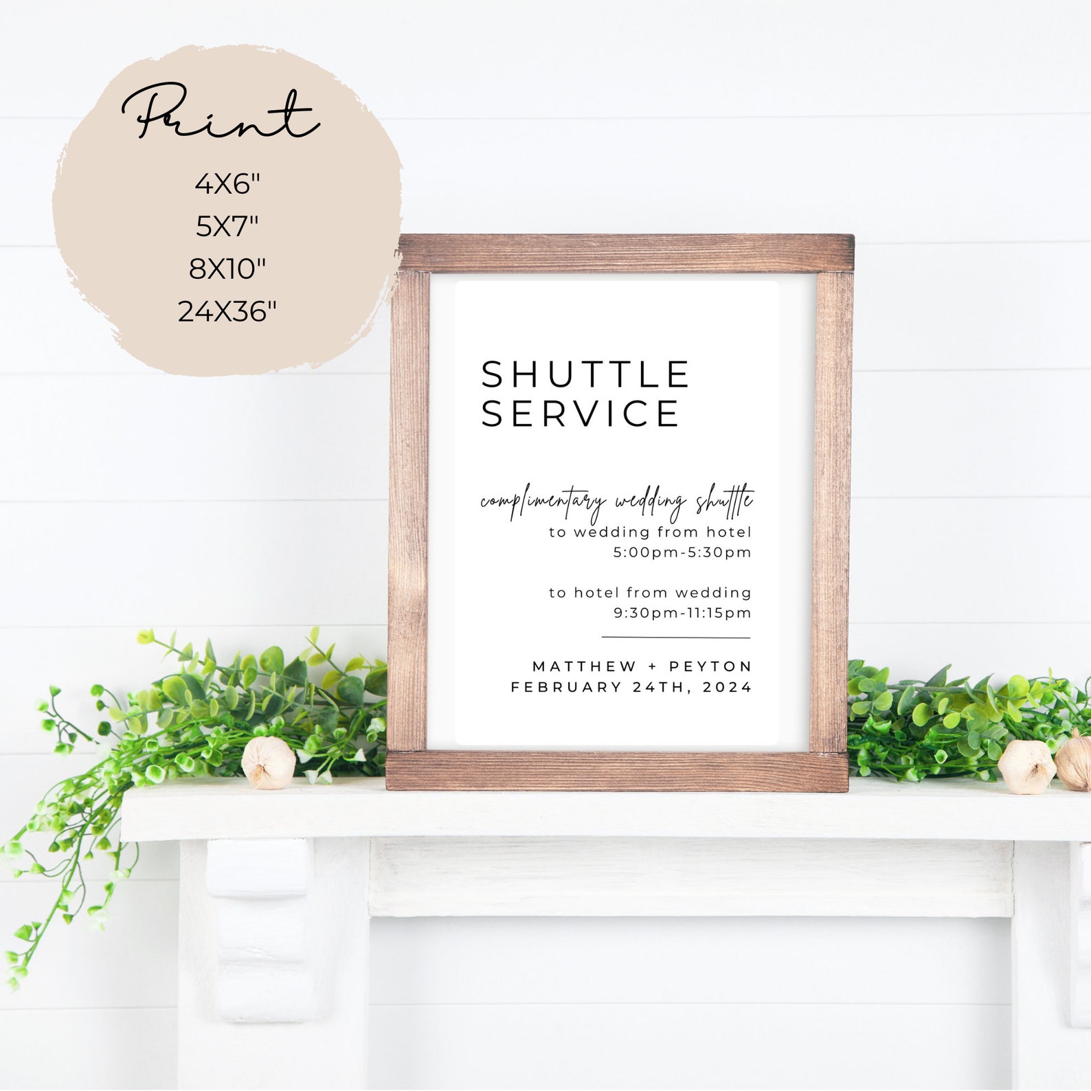 Canva Shuttle Service Template | Wedding Shuttle Template | Modern ...