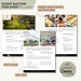 Silent Auction Item Sheet Template | Canva Editable (digital Download ...