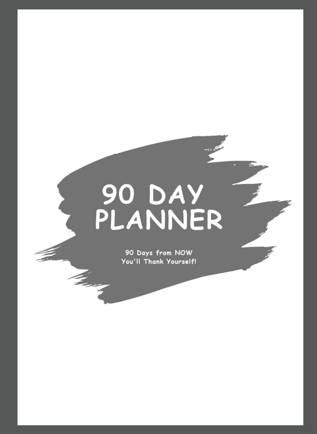 Reusable 90 Day Planner - Etsy