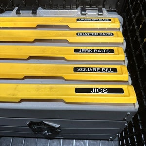 Set of 8 Tackle Tags, Tackle Box Labels and Organization, Tackle ...