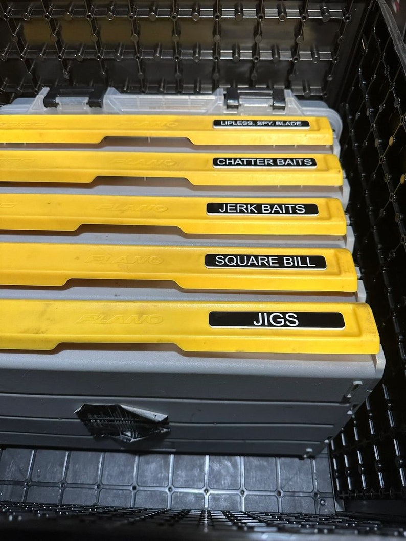 Set of 8 Tackle Tags, Tackle Box Labels and Organization, Tackle ...