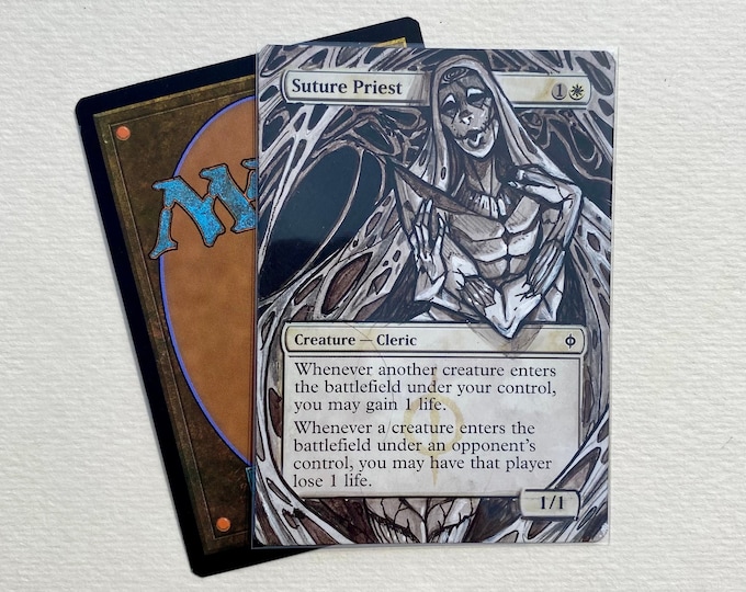 Magic the Gathering Suture Priest Full Art Alter - Etsy