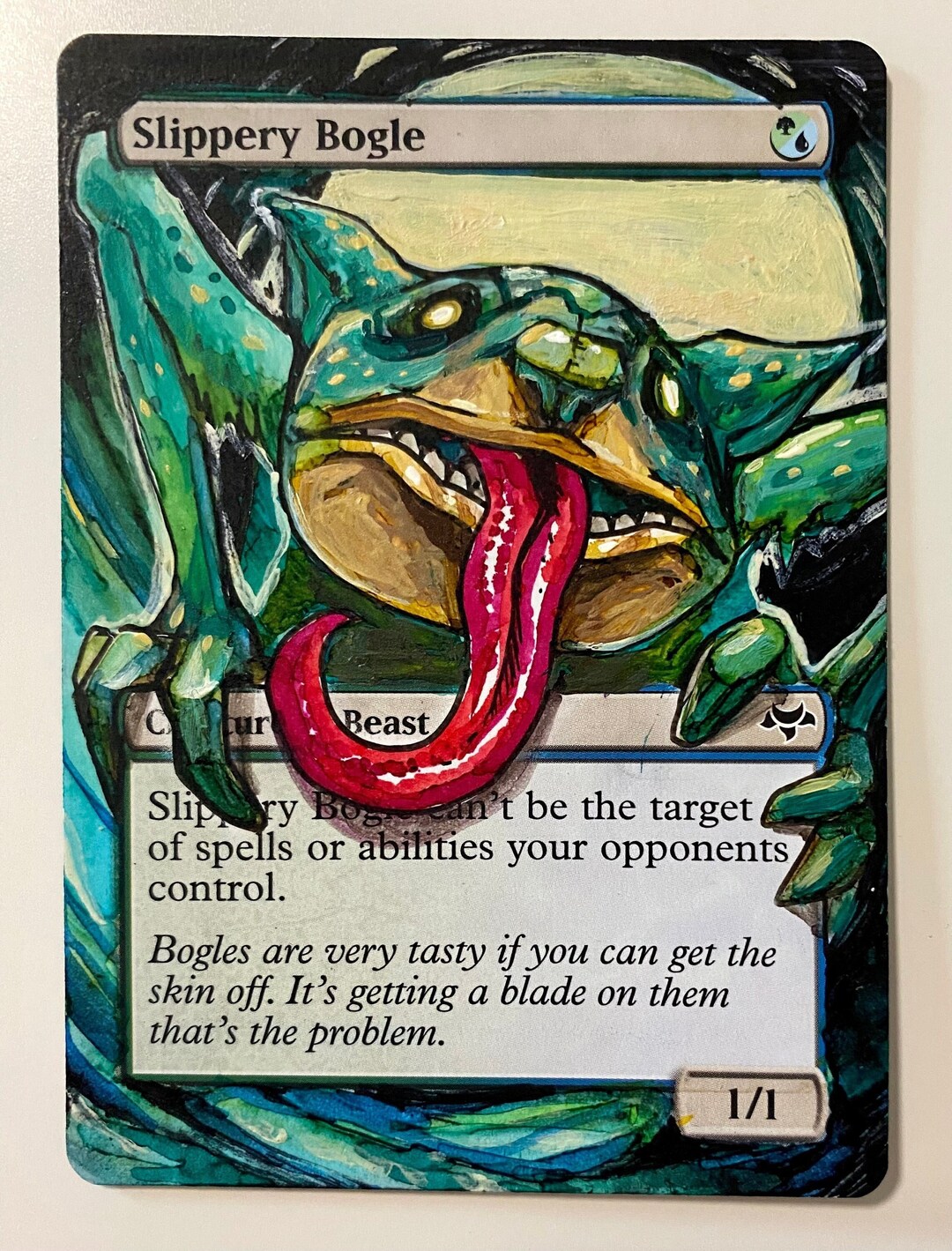 Magic the Gathering Slippery Bogle Alter - Etsy Magic the Gathering Slippery Bogle Alter - Etsy