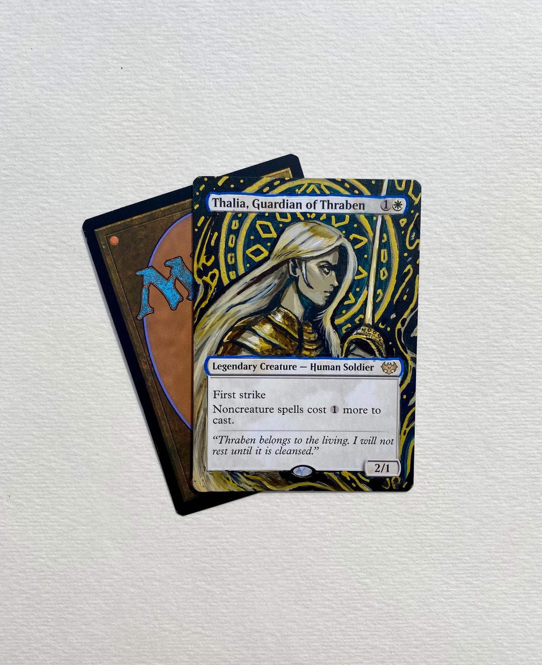 Magic the Gathering Thalia, Guardian of Thraben Full Art Alter - Etsy