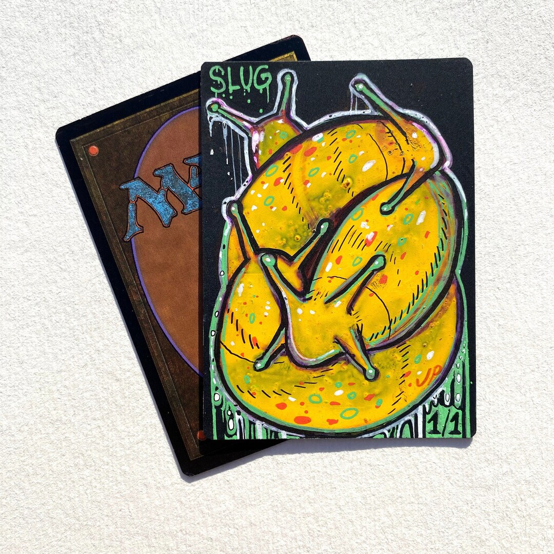 Magic the Gathering Banana Slug Token Art Alter - Etsy
