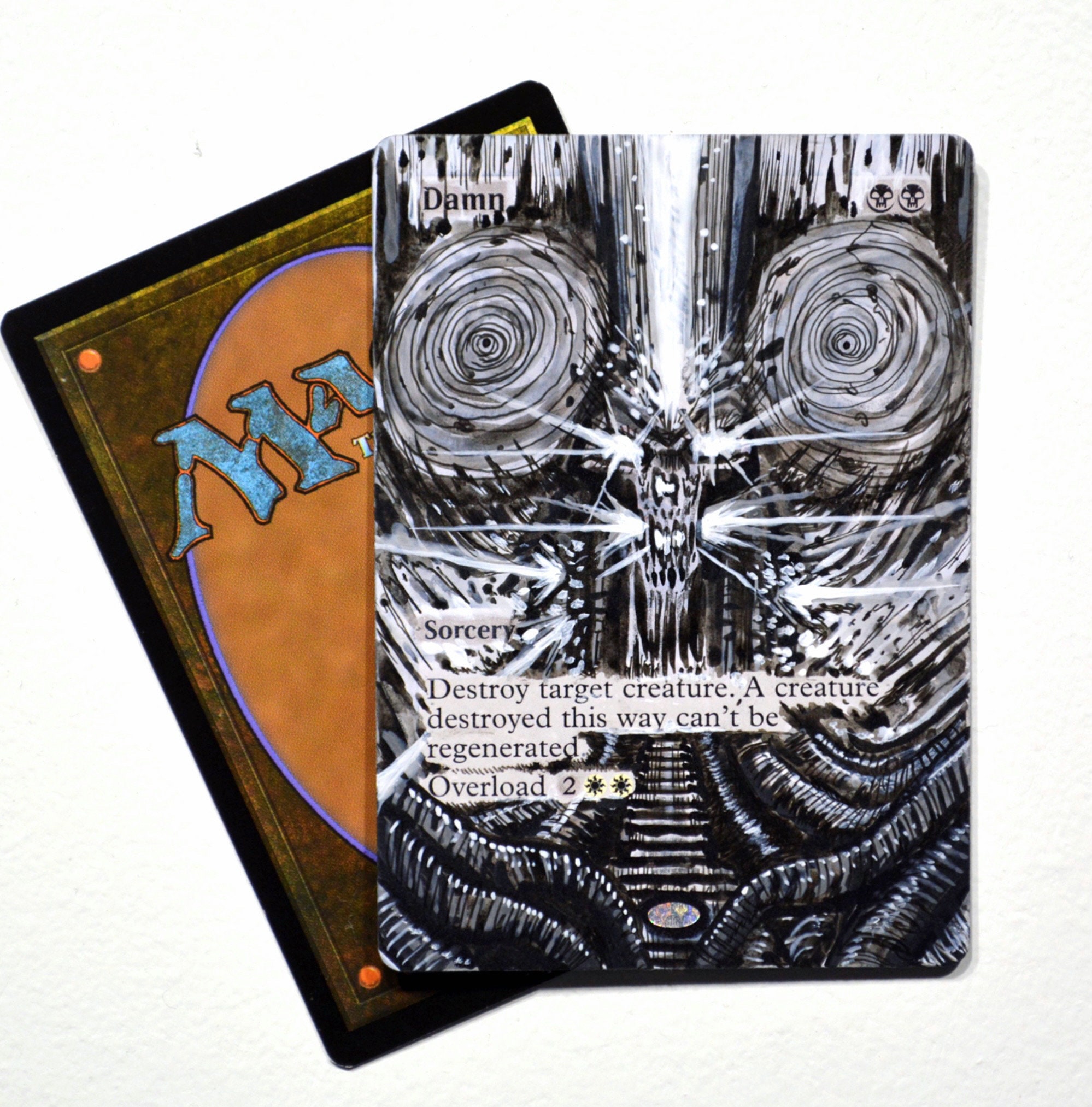 Magic the Gathering Damn Full Art Alter - Etsy