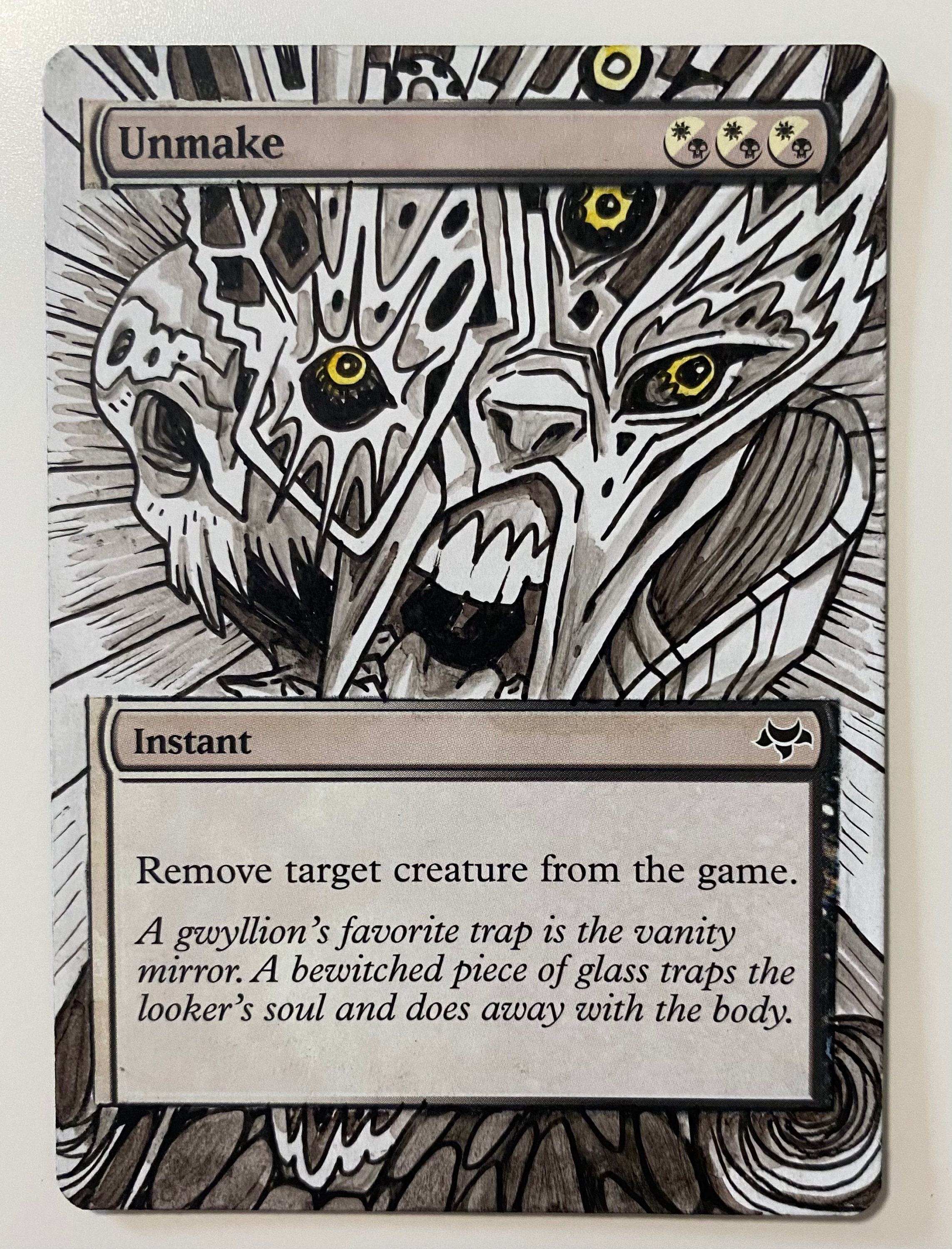 Magic the Gathering Unmake Full Art Alter - Etsy