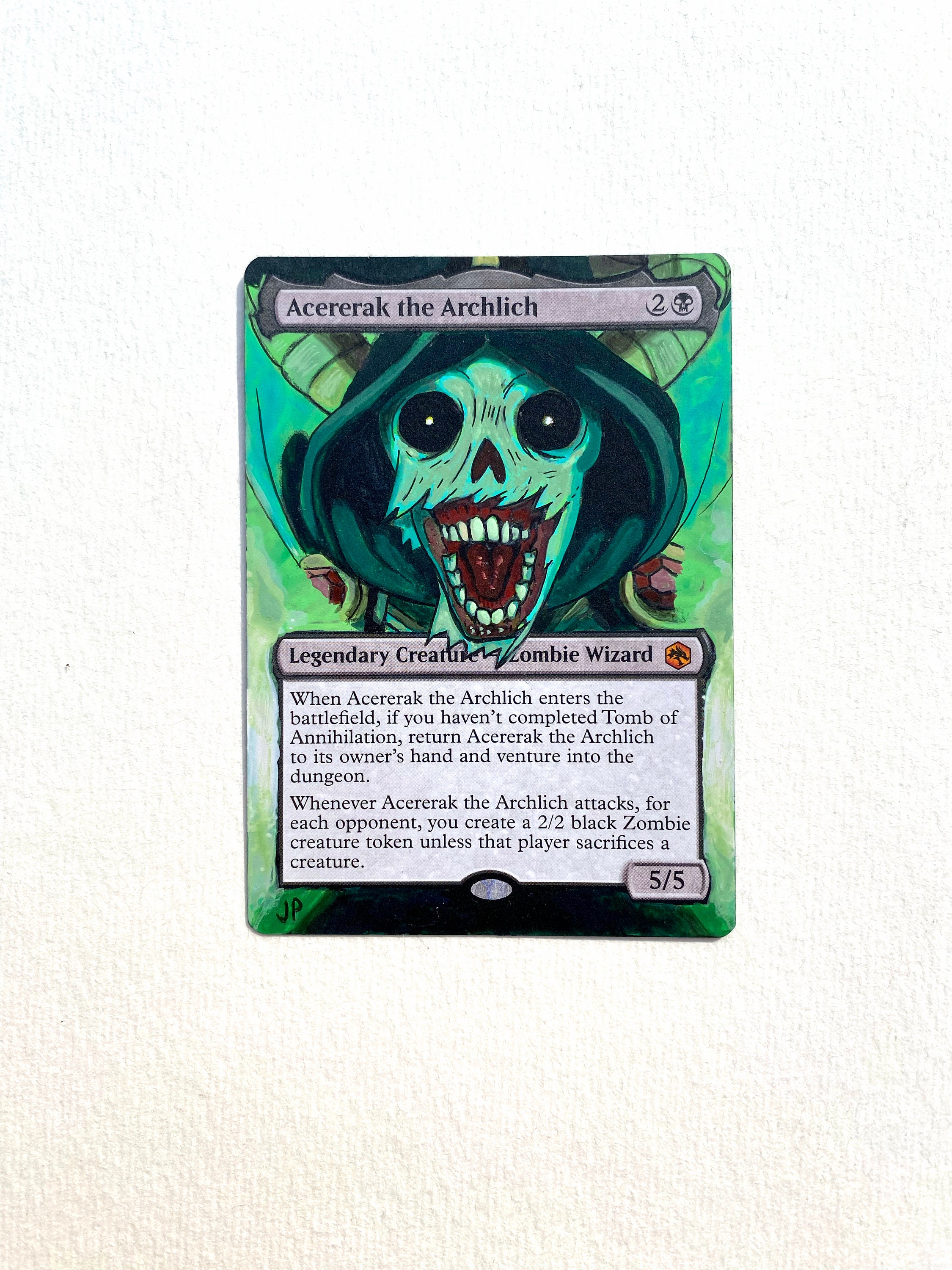 Magic the Gathering Acererak the Archlich Adventure Time Full - Etsy