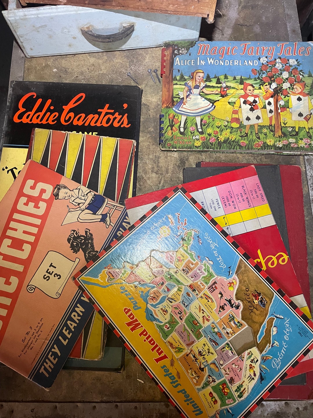 This Lot Features Some Antique Board Games, Magazines, Newspapers, Diy ...