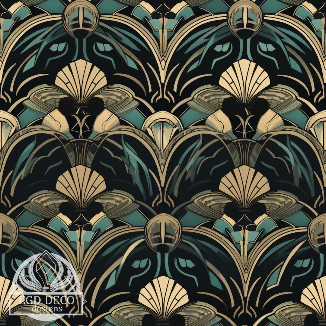 Art Deco Repeating Pattern Digital Download - Unique and Versatile ...