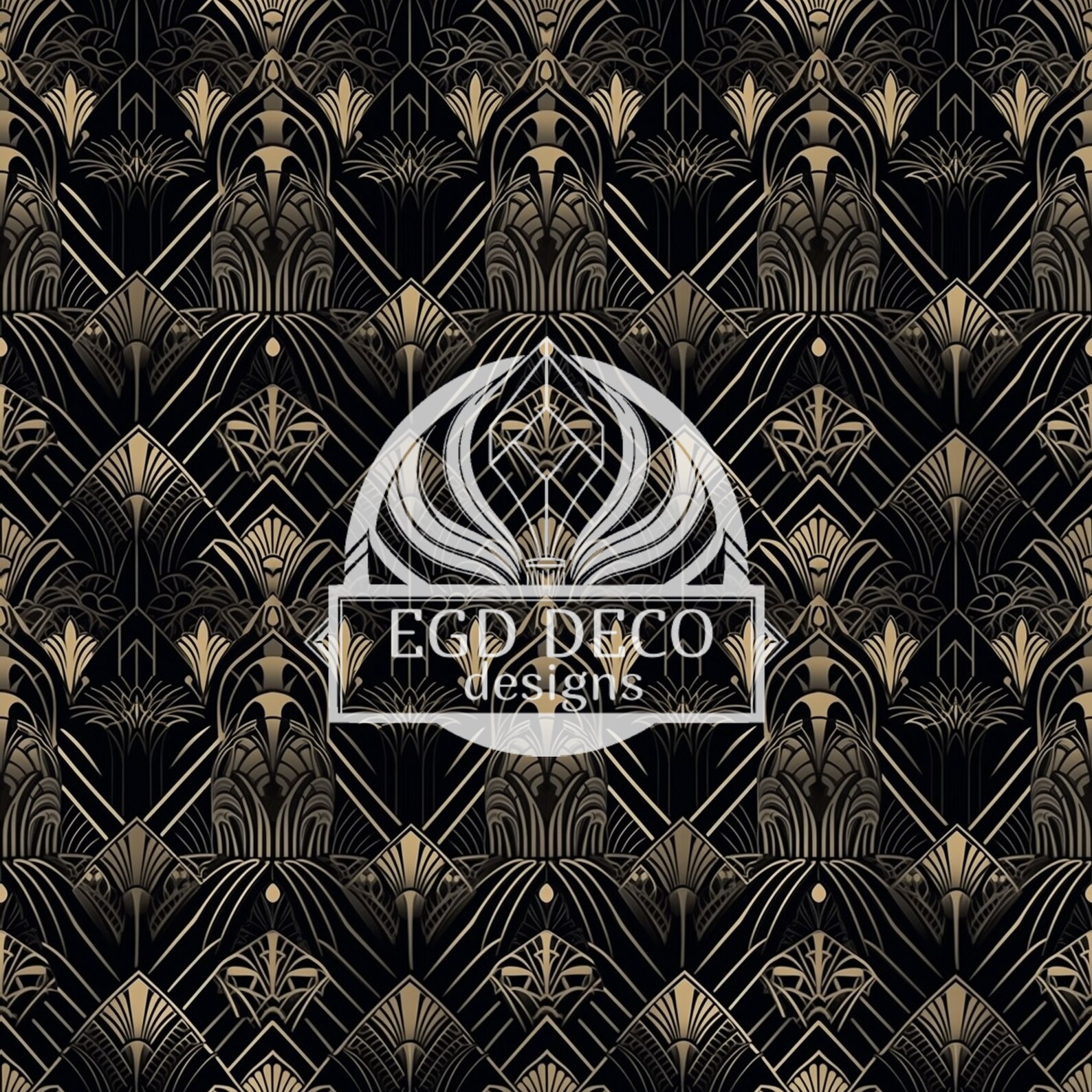 Art Deco Pattern Repeating Digital Design: High Resolution for Printing ...