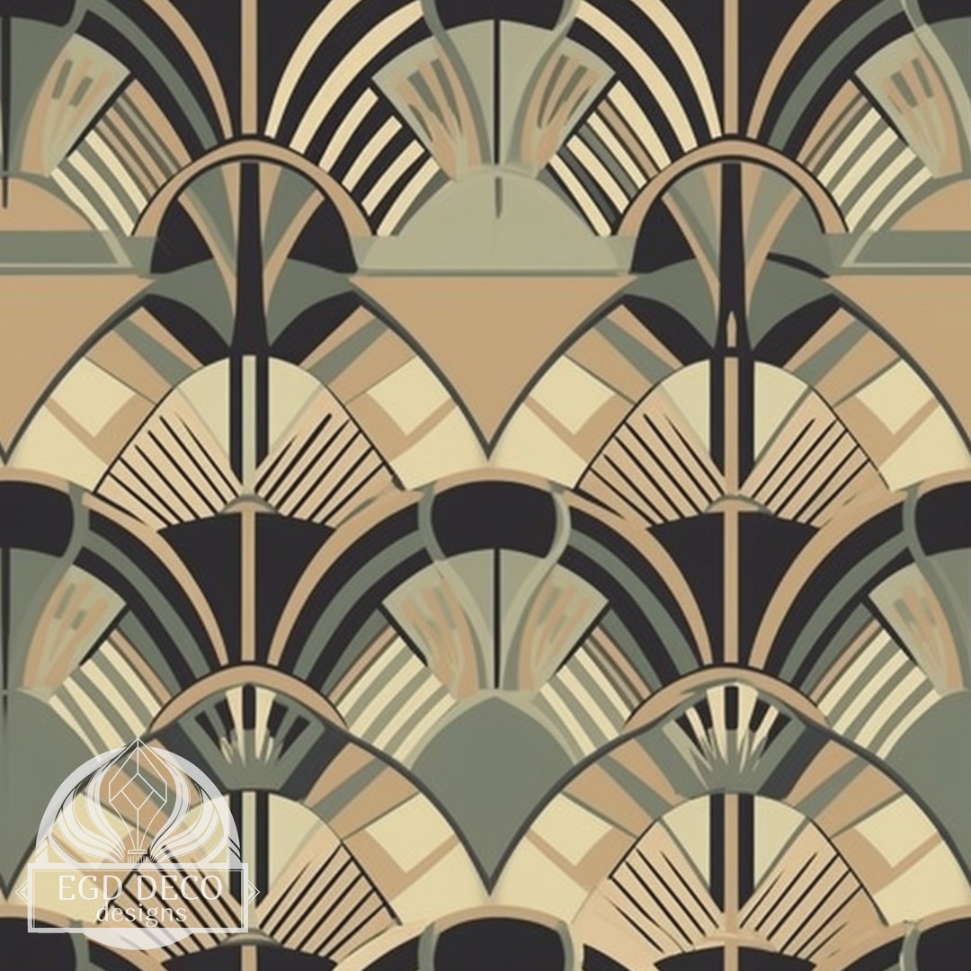 Art Deco Repeating Pattern Digital Download - Unique and Versatile ...