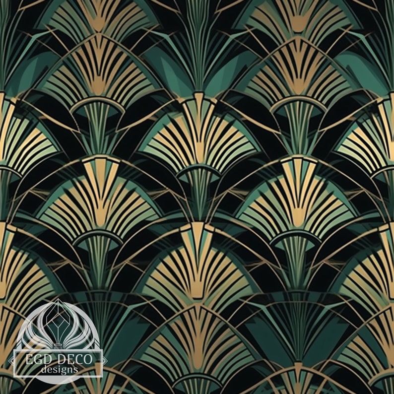 Art Deco Repeating Pattern Digital Download - Unique and Versatile ...