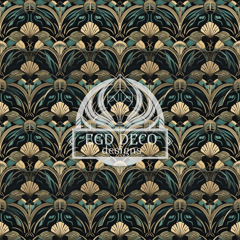 Art Deco Repeating Pattern Digital Download - Unique and Versatile ...