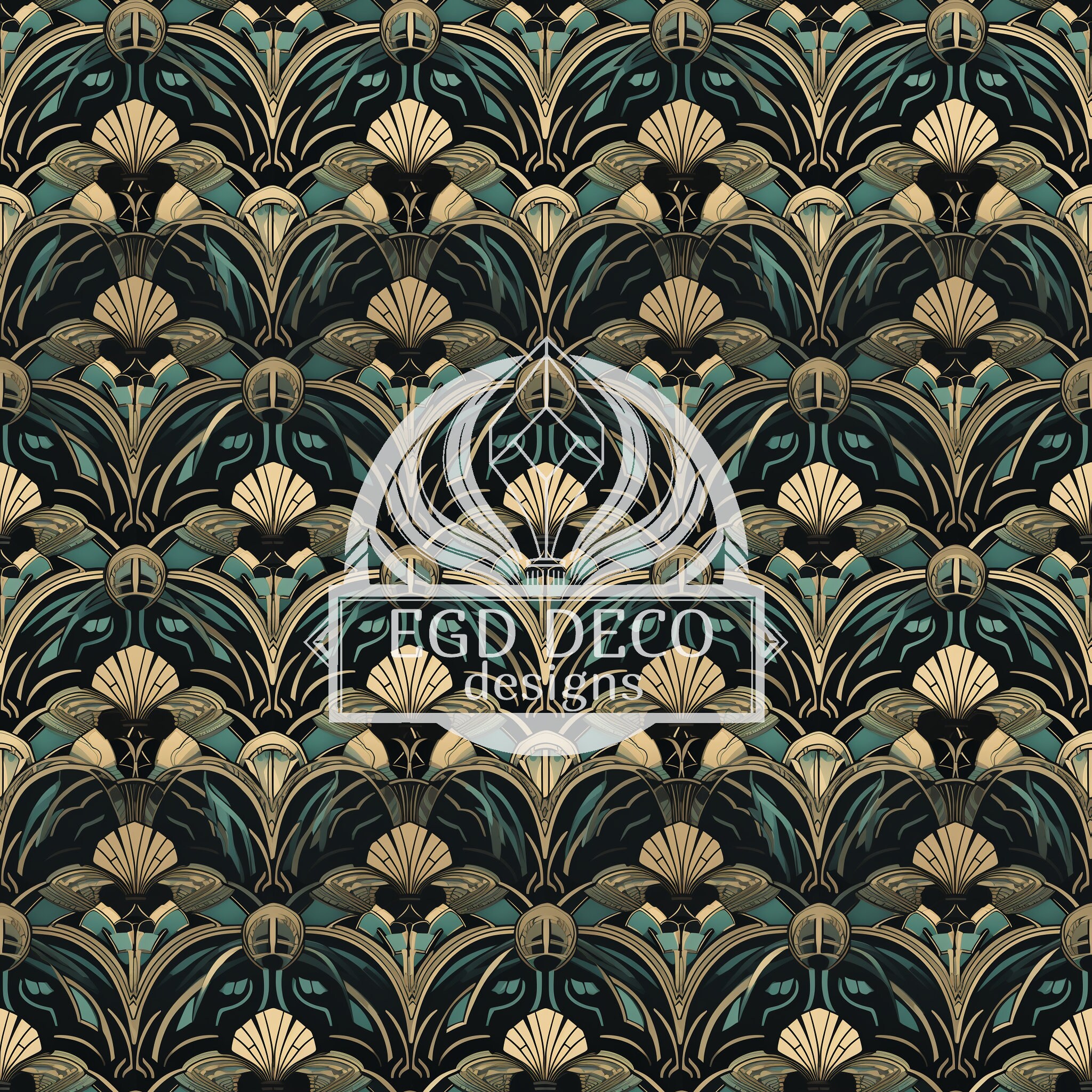 Art Deco Repeating Pattern Digital Download - Unique and Versatile ...