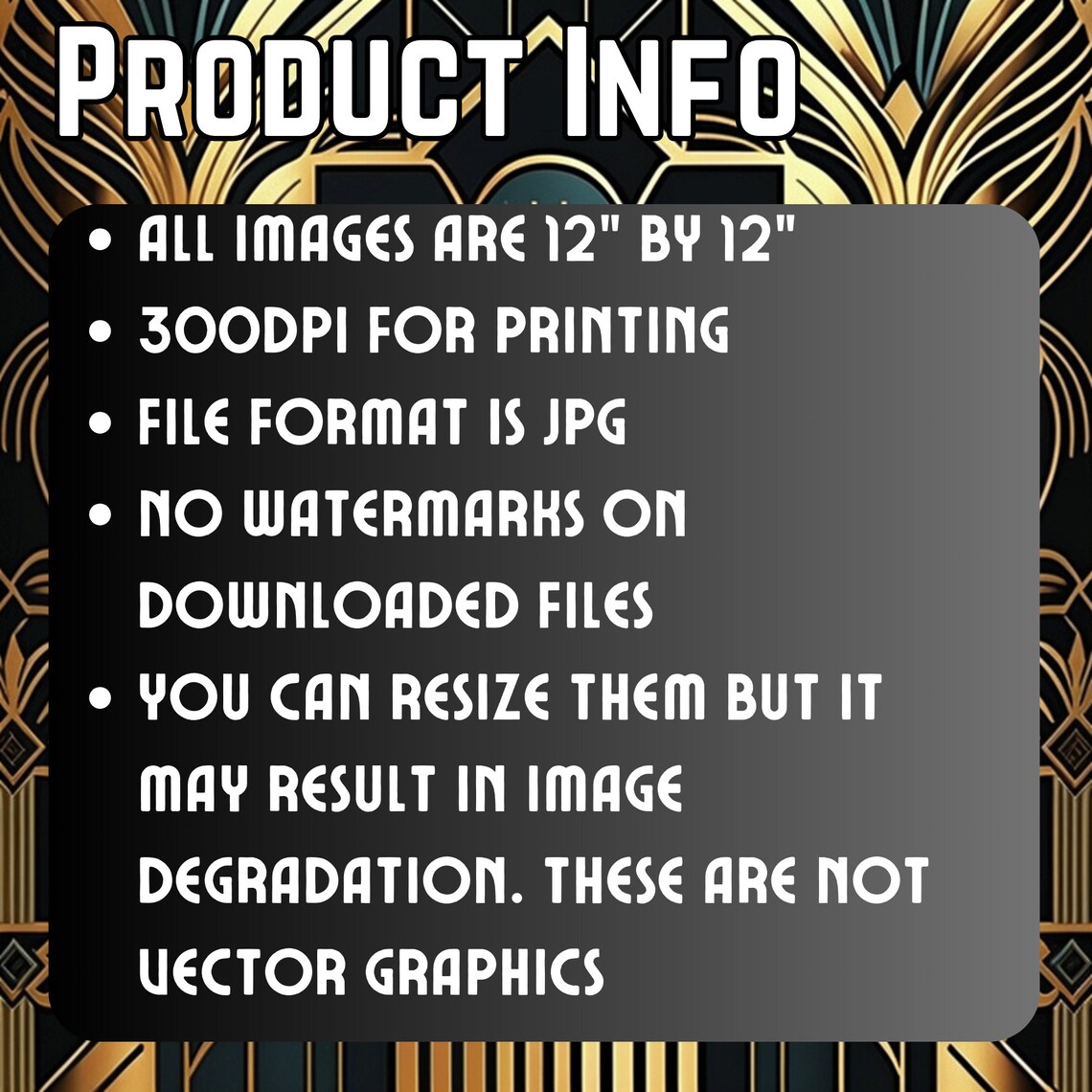 Art Deco Digital Repeating Pattern for Printing High-resolution Digital ...