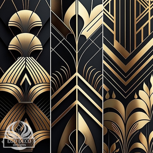 Art Deco Repeating Pattern Digital Download Unique and Versatile Design ...