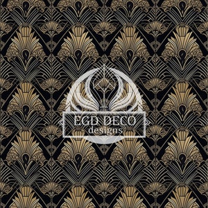 Art Deco Digital Repeating Pattern for Printing High-resolution Digital ...