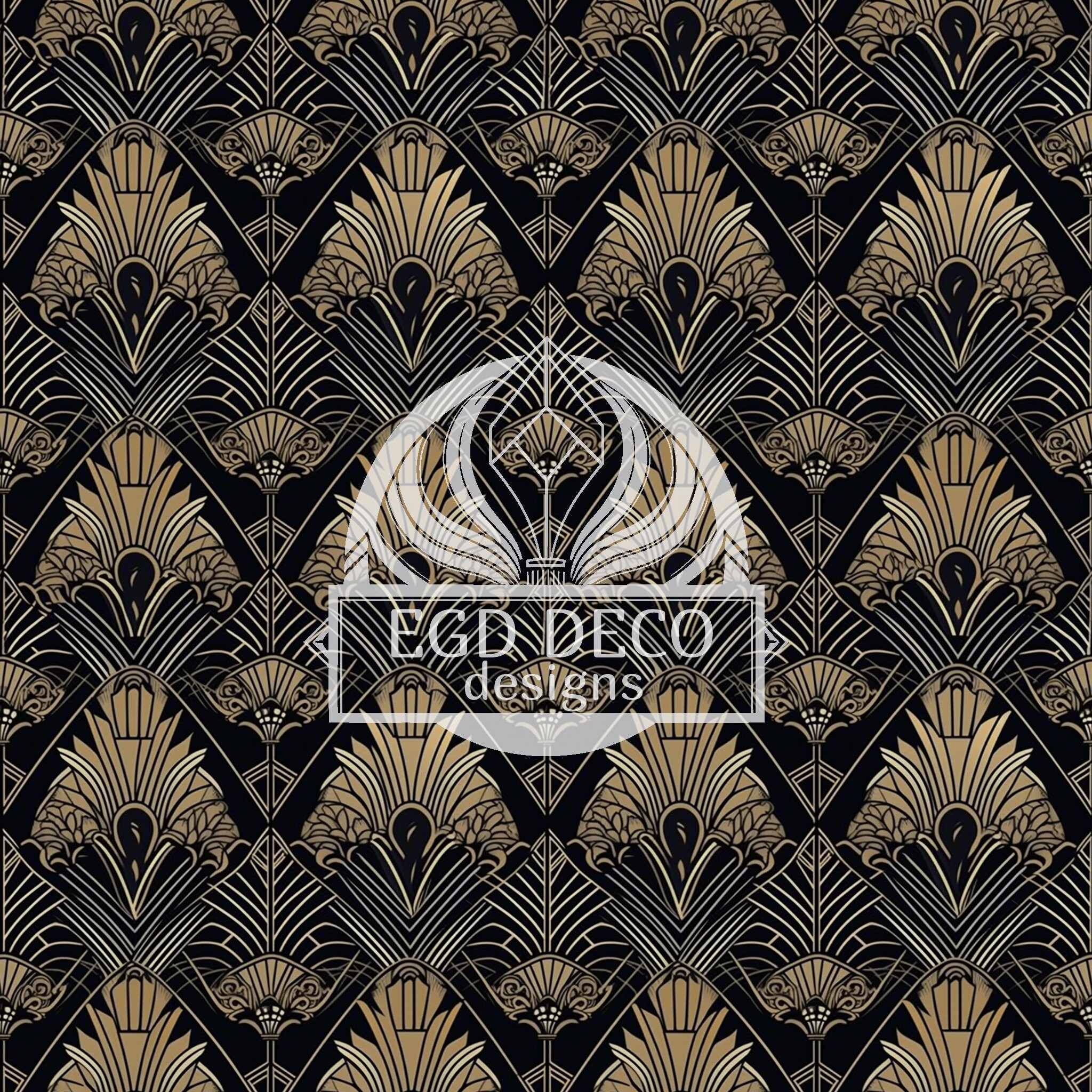 Art Deco Digital Repeating Pattern for Printing High-resolution Digital ...