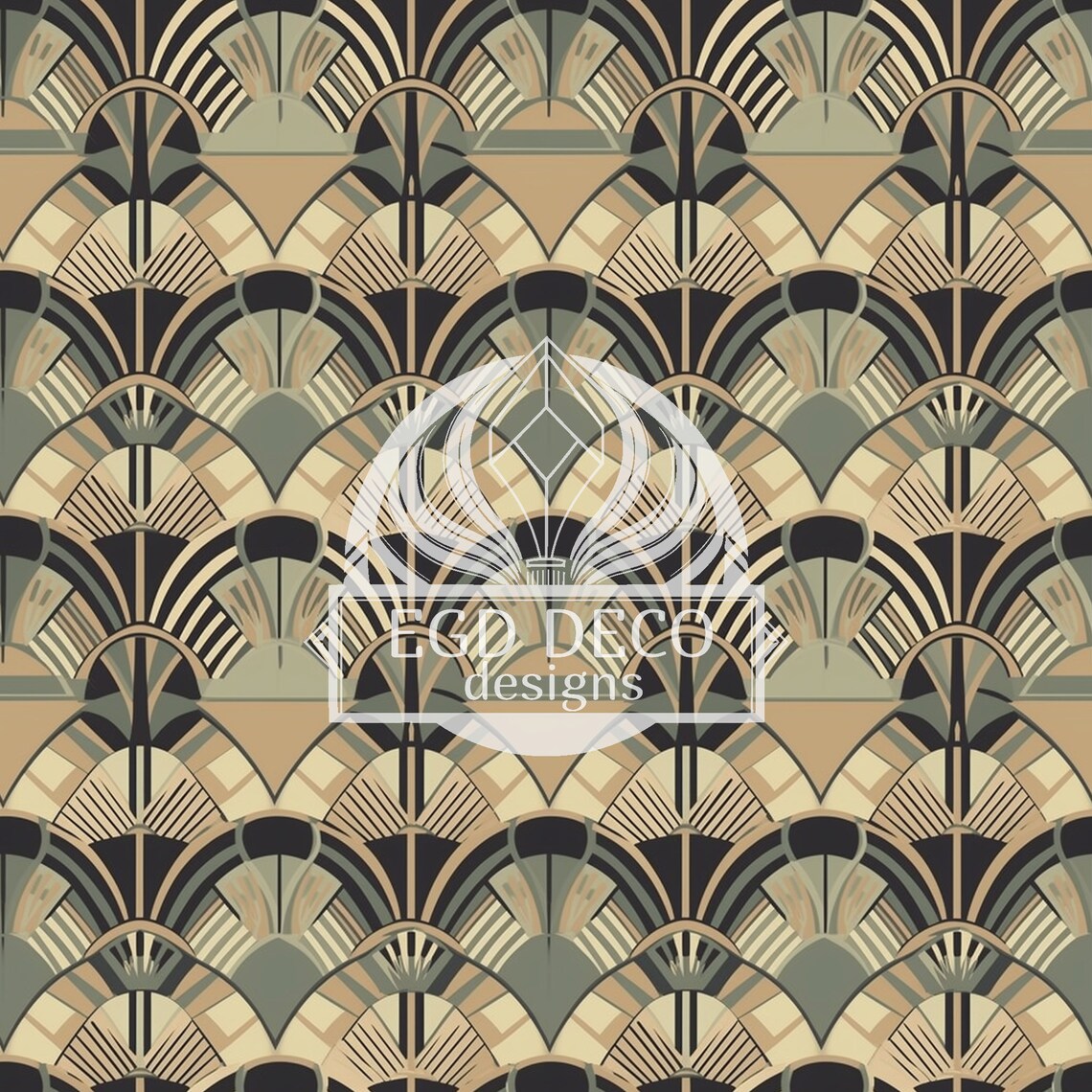Art Deco Repeating Pattern Digital Download Unique and Versatile Design ...