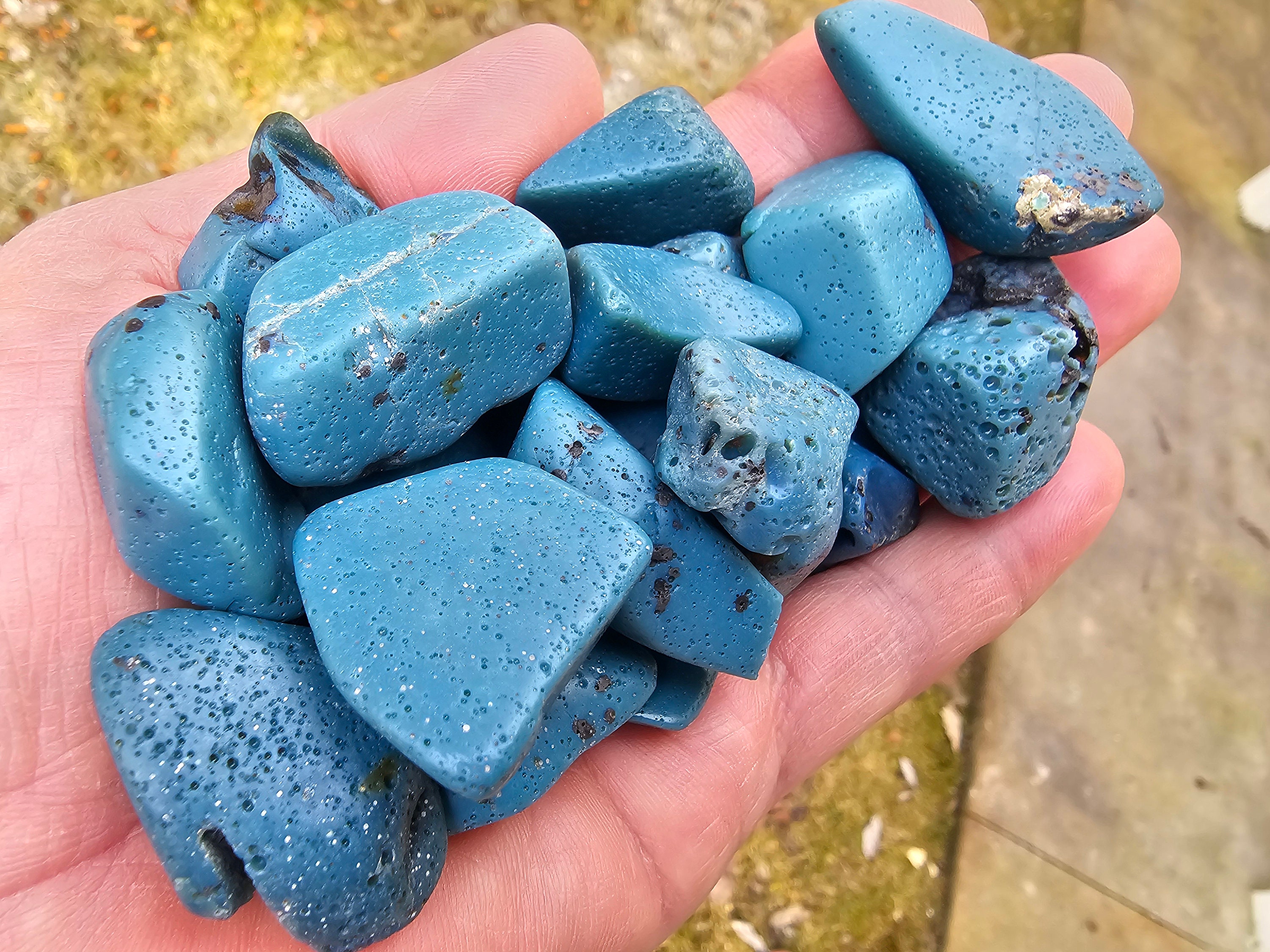 LELAND BLUE Beautiful Chunks of Leland Blue Slag. - Etsy