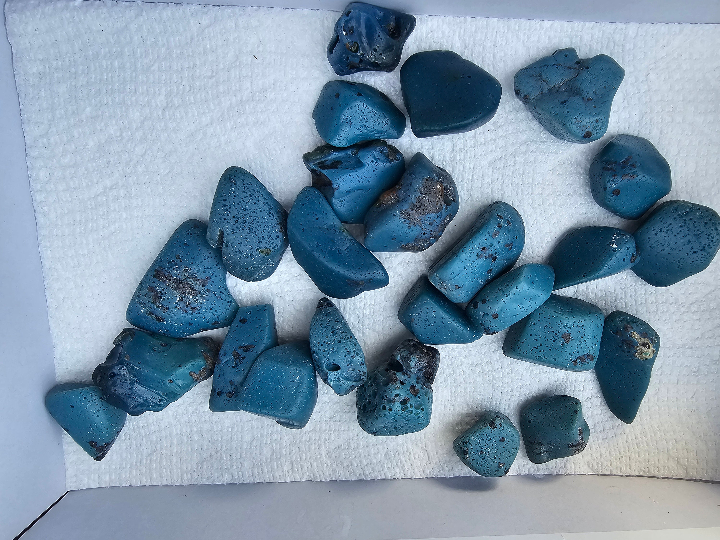 LELAND BLUE Beautiful Chunks of Leland Blue Slag. - Etsy