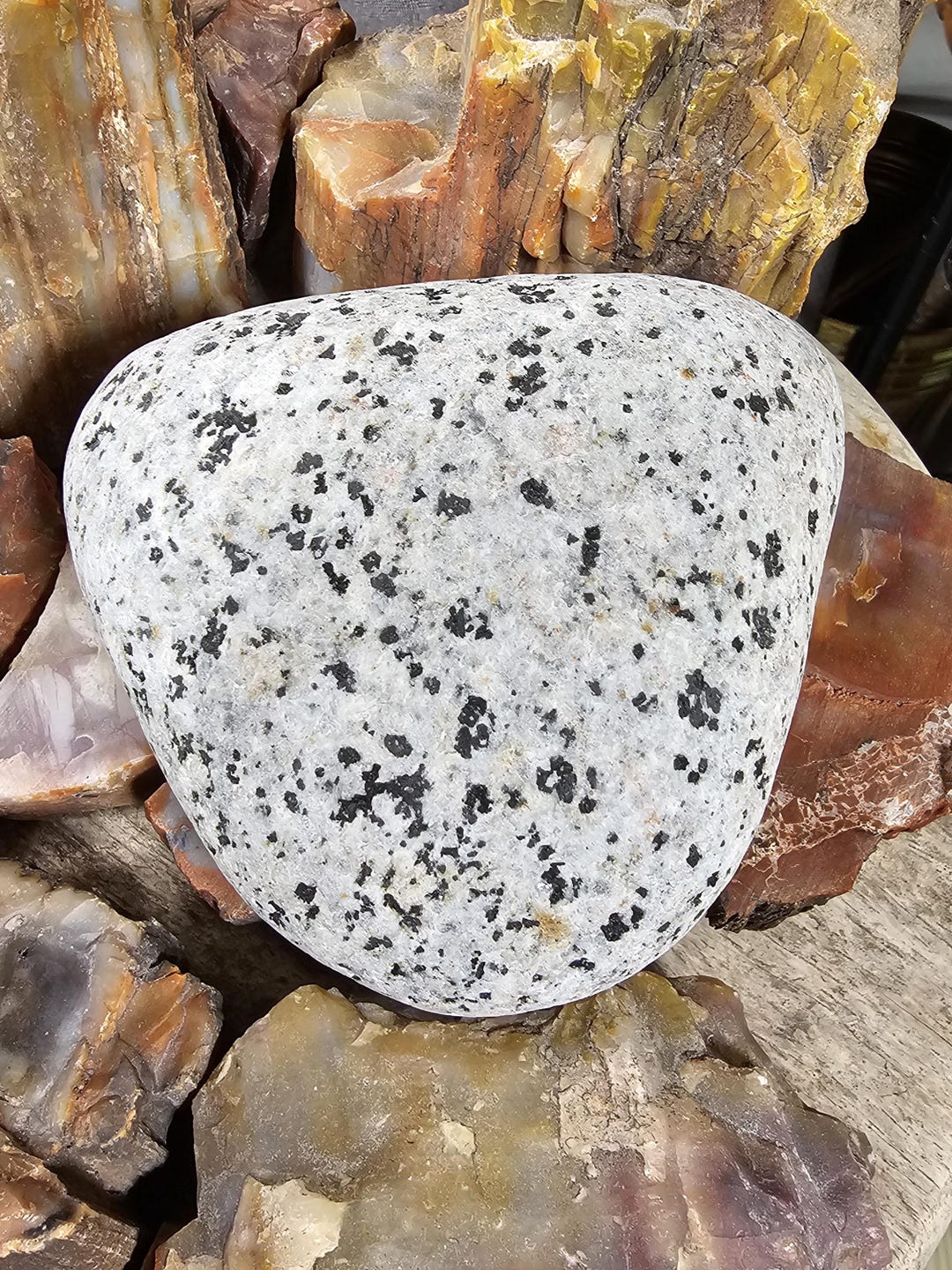 YOOPER "stone" Oddball Syenite With Limited Orange and Two Big Gorgeous ...