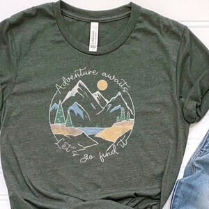 Adventure Tshirt, Adventure Shirt, Camping Shirts, Mountain Tshirt ...