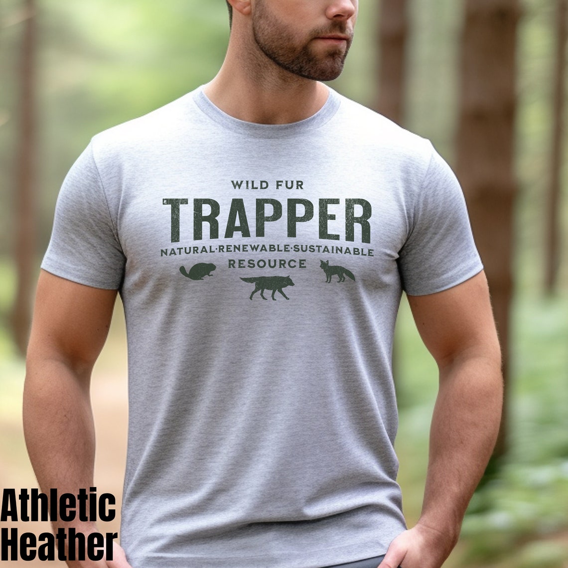 Wildlife Trapping Shirt for Fur Trapper Conservation Tshirt Nature ...