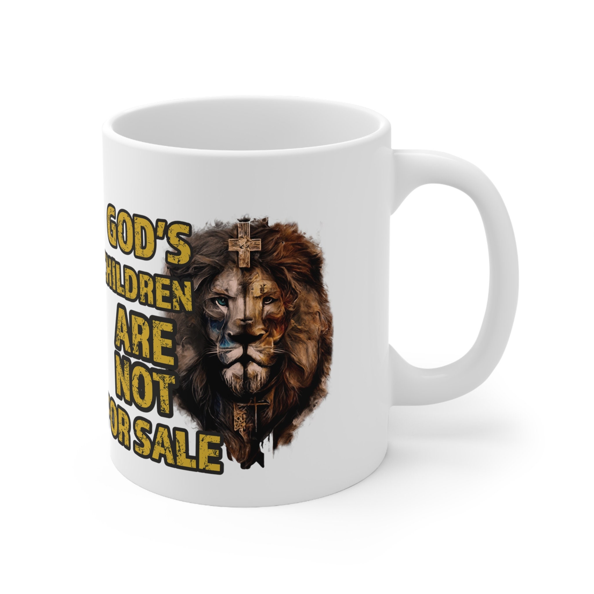 Jesus Coffee Tea Mug Ceramic Gods Children Are Not for Sale Cup ...