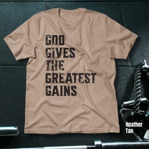 Christian Gym Shirt: Weightlifting Workout Tee, Jesus Apparel - Etsy