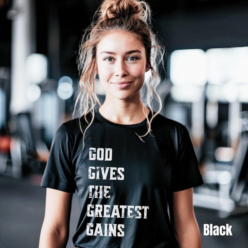 Christian Gym Shirt: Weightlifting Workout Tee, Jesus Apparel - Etsy