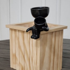 Super Cute Wooden Planter Box With Adorable Succulent Pot Included! - Etsy