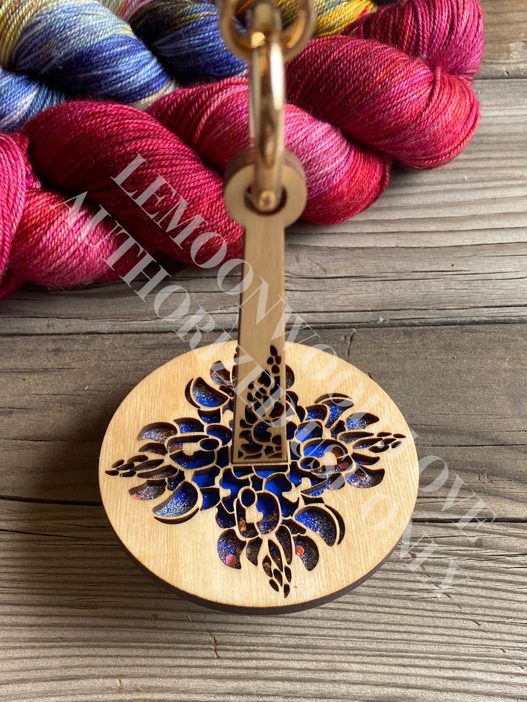 Lupine (bluebonnet) Lemonwood Mini Minder (PAT. PEND.): Portable Wrist ...