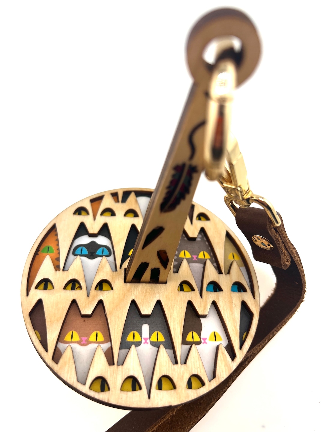 Meowsome Lemonwood Mini Minder (pat. Pend.): Portable Wrist Yarn Holder ...