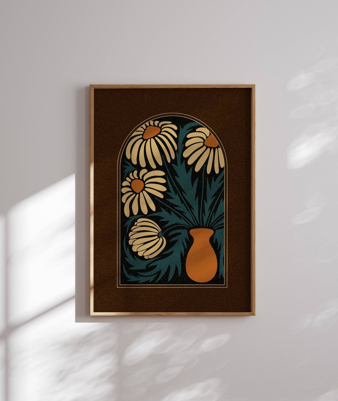 Groovy 70s Flower Poster, Retro Floral Print, 70s Wall Art, Matisse Art ...