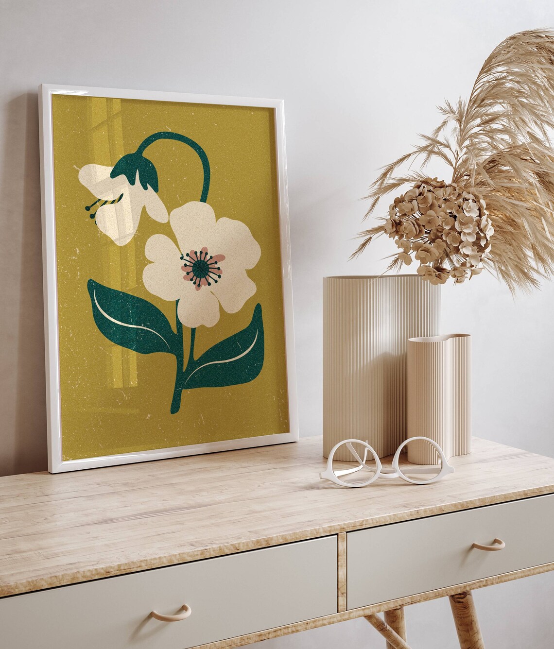 Lovely 70s Flower Poster, Matisse Art Print, 70s Floral Artwork, Funky ...