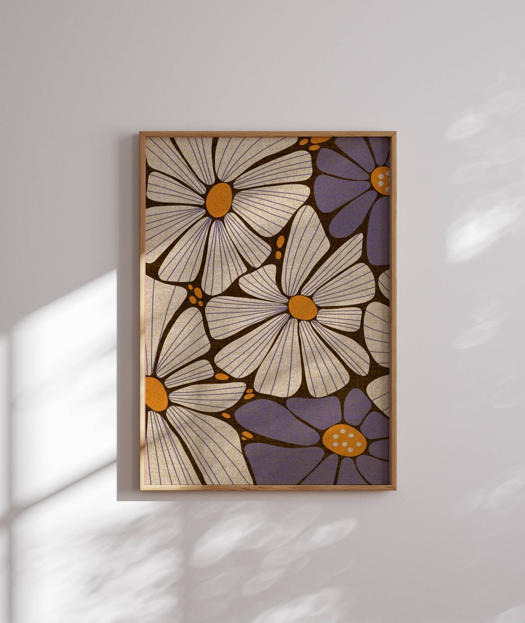 Lovely 70s Flower Poster, Matisse Art Print, 70s Floral Artwork, Funky ...