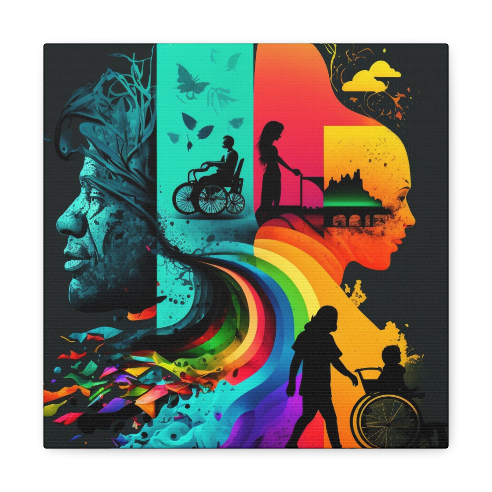 Celebrating Disability Pride Month | Canvas Print | Disability Art ...