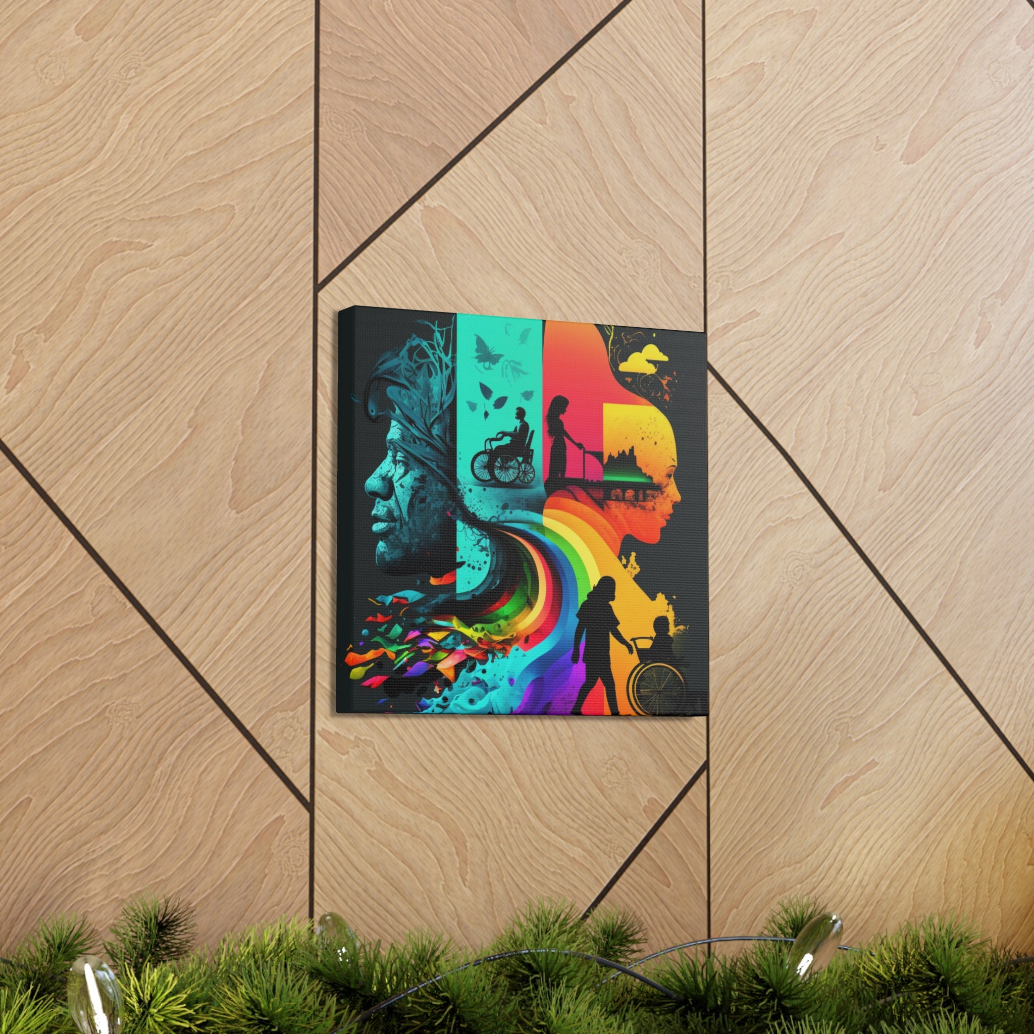 Celebrating Disability Pride Month | Canvas Print | Disability Art ...
